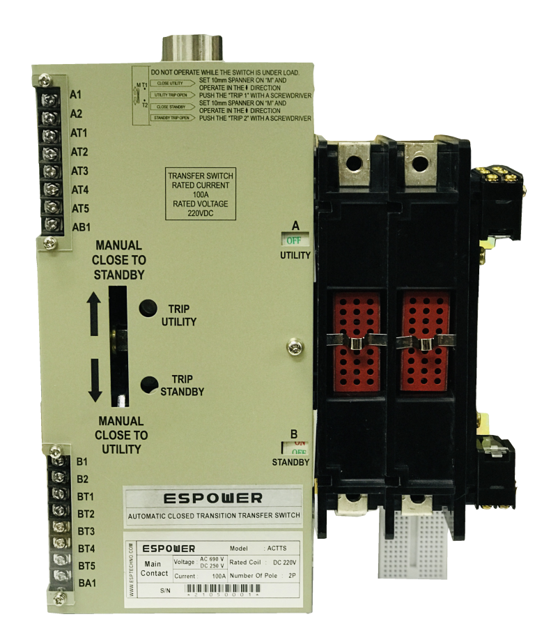 AUTOMATIC CLOSED TRANSITION TRANSFER SWITCH - ESPTECHNOLOGIES