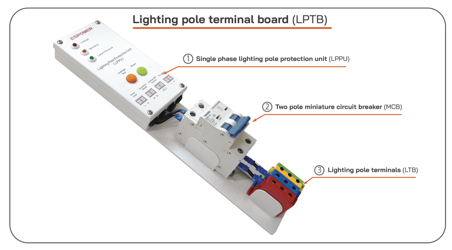 LIGHTING POLE TERMINAL BOARD - ESPTECHNOLOGIES